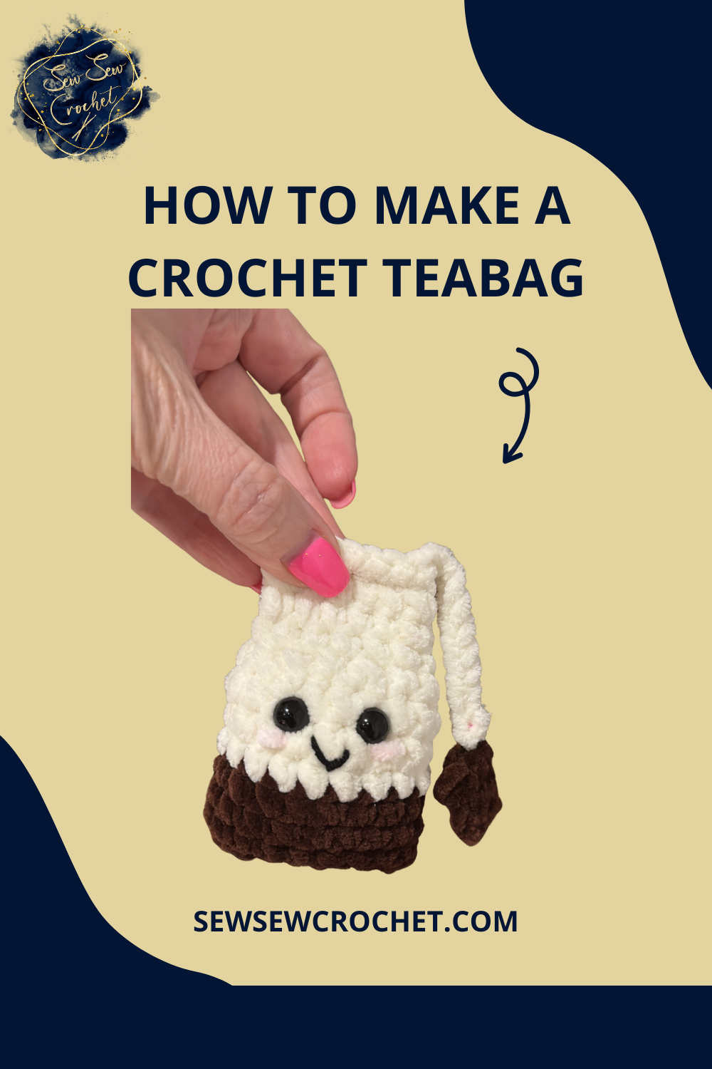 Crochet Tea Bag Pattern – PDF Digital Download – Sewsewcrochet